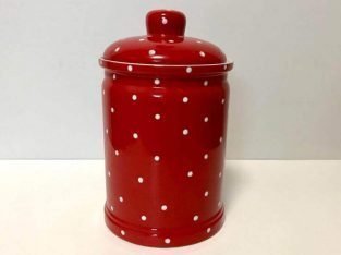 Retro Ceramic Red Cookie Jar - ListinGifts